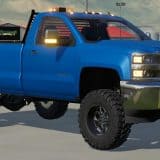 FS19 Lifted 2017 Chevy Silverado 2500 v1.0.0.0 - FS 19 Cars Mod Download