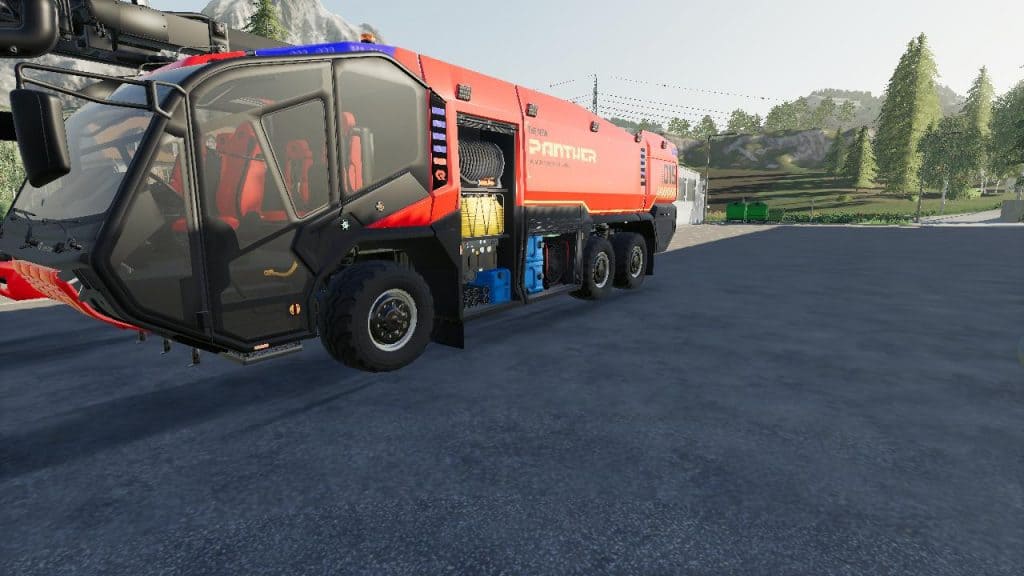FS19 Lotniskowa Straz Pozarna v2 (7) - Farming simulator 19 / 17 / 15 Mod