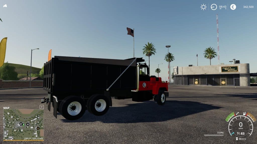FS19 Mack R dump truck v1 (10) - Farming simulator 19 / 17 / 15 Mod