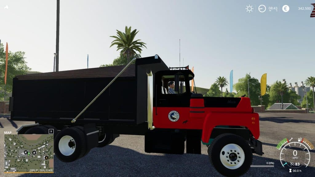 FS19 Mack R dump truck v1 (9) - Farming simulator 19 / 17 / 15 Mod