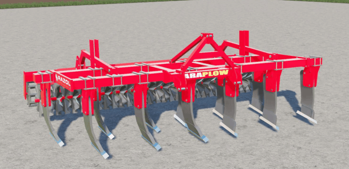 FS19 Razol Araplow〡vivid red - FS 19 Implements & Tools Mod Download