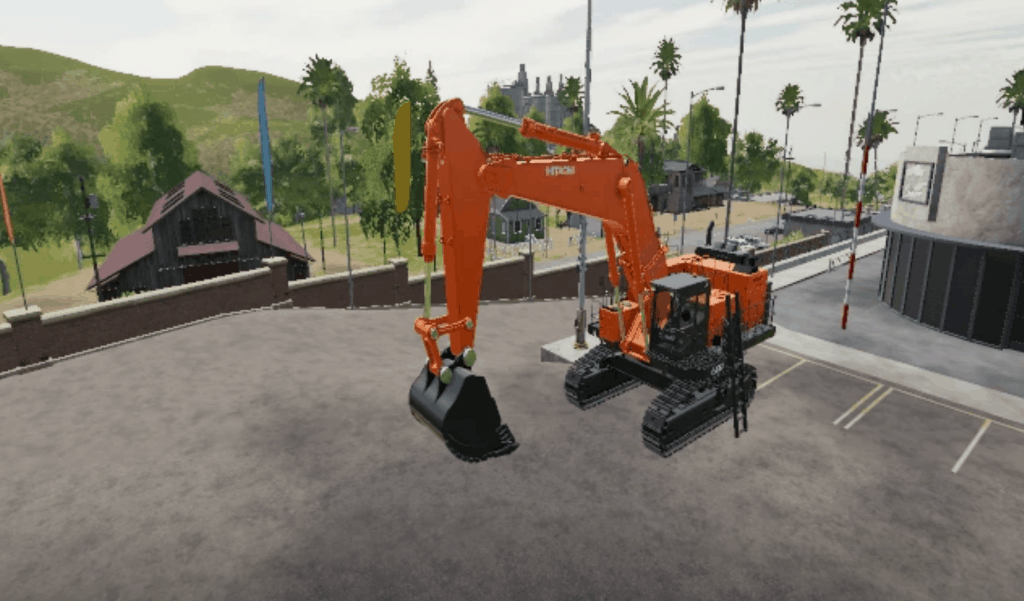 FS19 Hitachi EX1200 v1.0.0.0 - FS 19 Forklifts / Excavators Mod Download