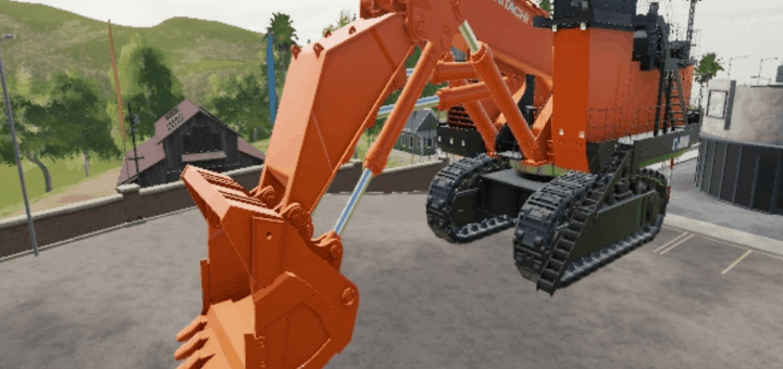 FS19 4MR Hitachi 470LC v1.0.0.0 - FS 19 Forklifts / Excavators Mod Download