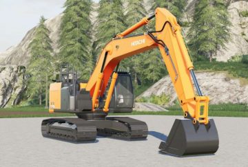 FS19 Hitachi ZX345USLC-6 - FS 19 Forklifts / Excavators Mod Download