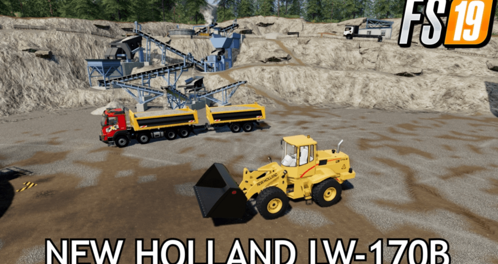 FS19 New Holland LW-170B - FS 19 Forklifts / Excavators Mod Download