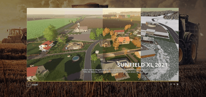 FS19 SunField2021 4x Seasons Ready v1.0.0.0 - FS 19 Maps Mod Download