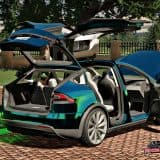 FS19 Tesla Model X 2017 v1.0 - FS 19 Cars Mod Download