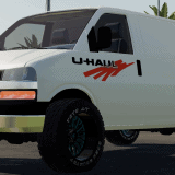 FS19 2005 Chevy Express Van Uhaul Custom v1.1 - FS 19 Vehicles Mod Download