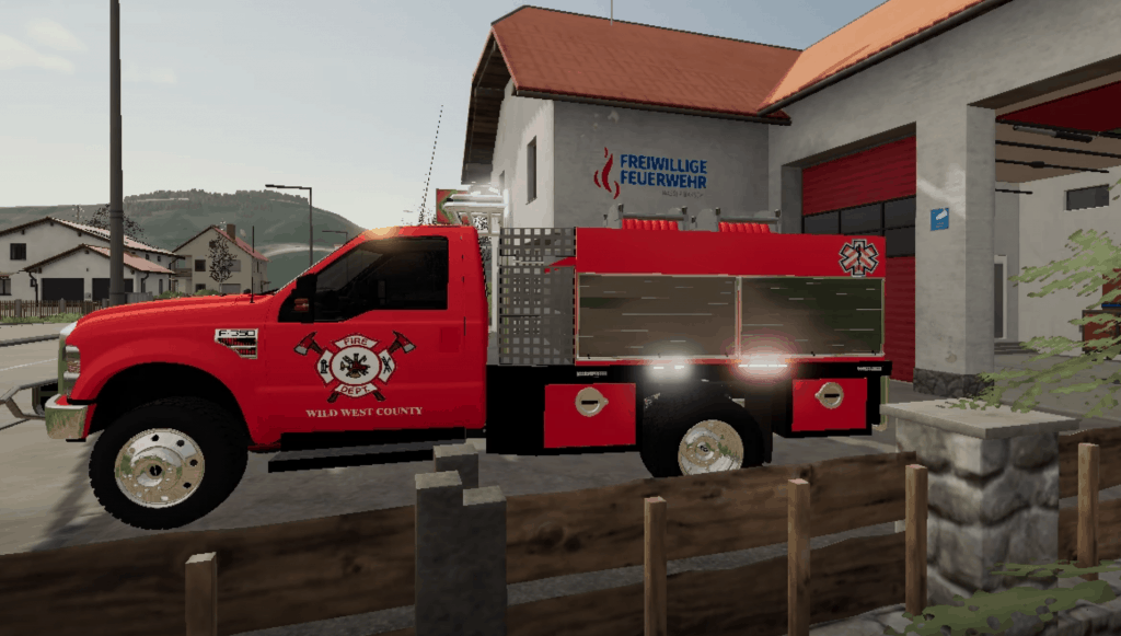 FS19 American Fire Truck v4.0 (1) - Farming simulator 19 / 17 / 15 Mod