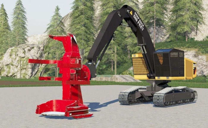 FS19 Caterpillar 551〡with felling head - FS 19 Forklifts / Excavators ...