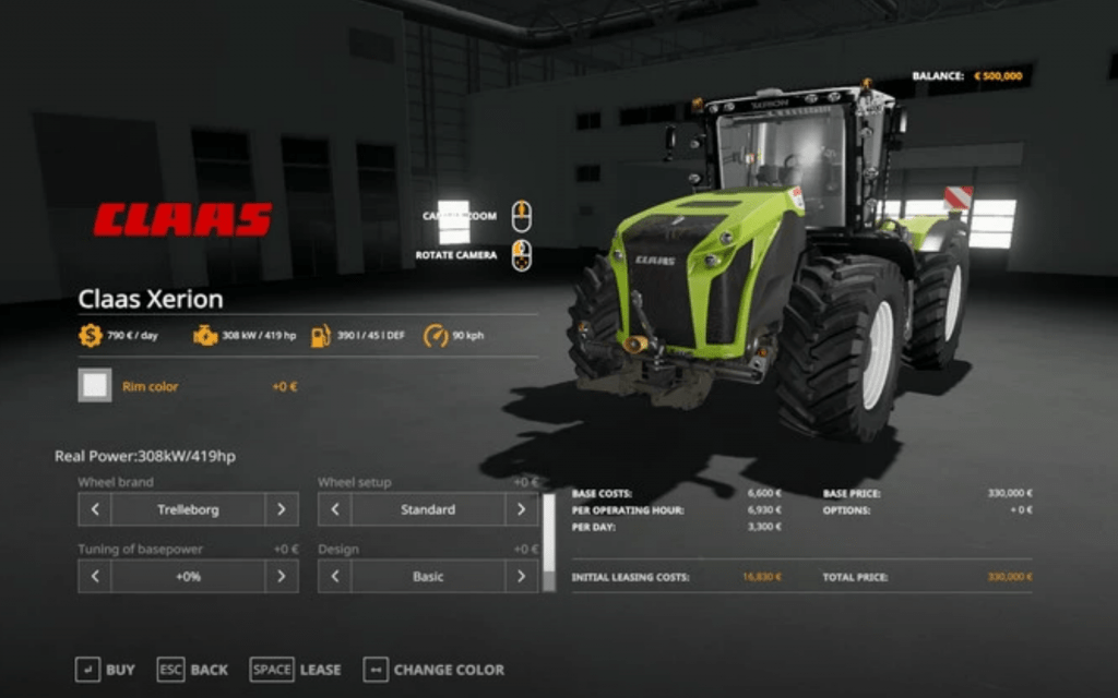 FS19 Claas Xerion 4000 v1.0.0.1 - FS 19 Tractors Mod Download