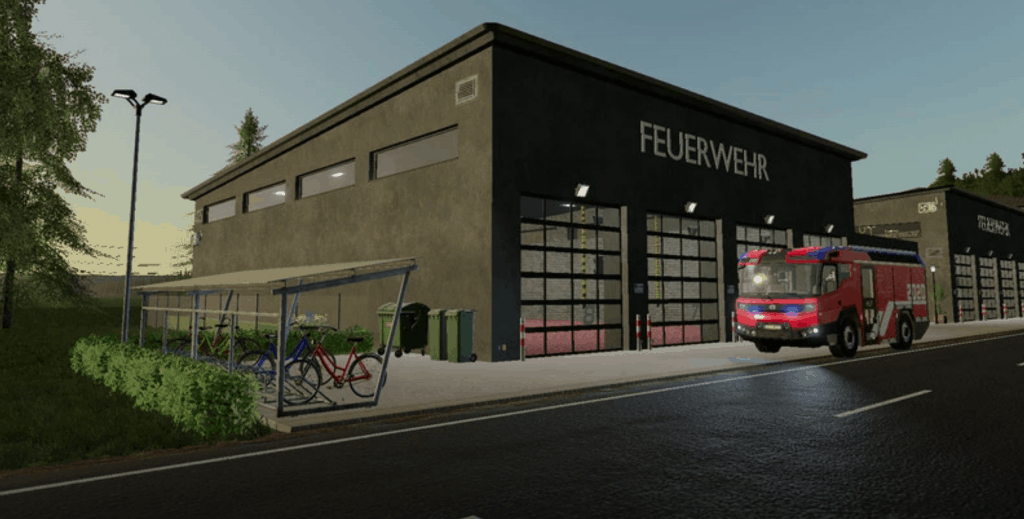 FS19 Fire station for professional fire brigades v1.0.0.0 - FS 19 ...