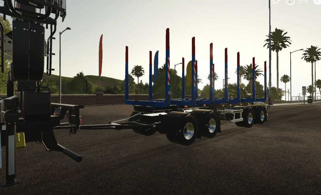 FS19 Timber trailer v1.0.0.0 - FS 19 Trailers Mod Download
