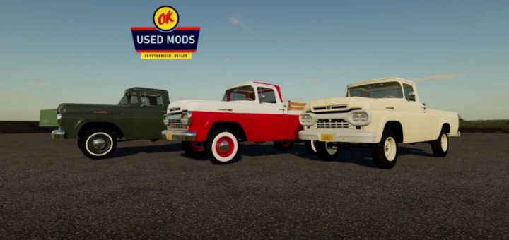Ford F100 - Farming simulator 19 / 17 / 15 Mods