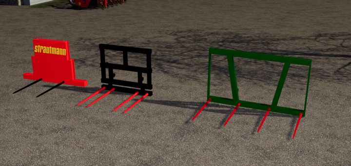 FS19 Forklift / stacker bucket set v1.0 - FS 19 Implements & Tools Mod ...
