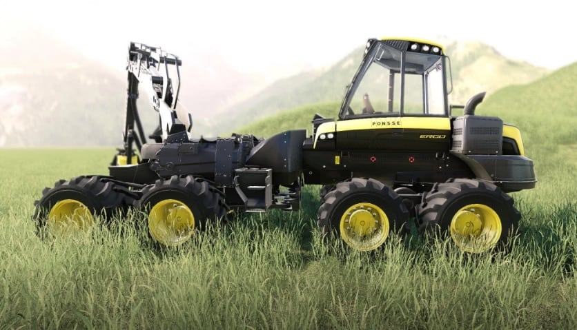 FS19 Ponsse Ergo 8wd 6wd v1.0.0.0 - FS 19 Forestry Mod Download