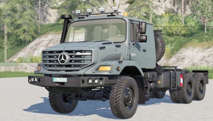 FS19 Mercedes-Benz Zetros 3643 6×6 2015 V1.0 - FS 19 Trucks Mod Download