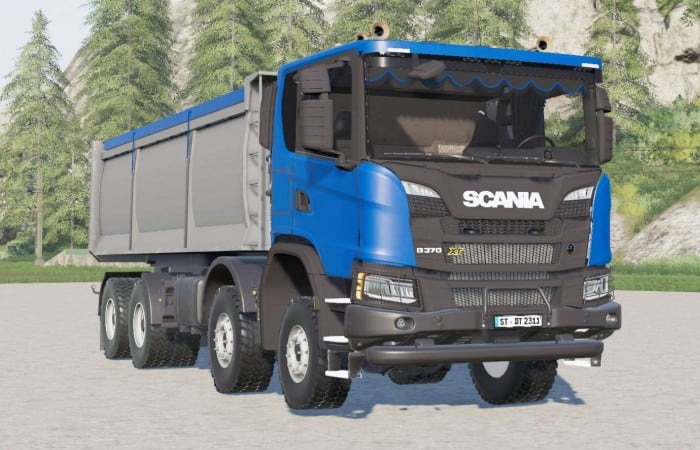 FS19 Scania G 370 XT 8×8 tipper 2017 - FS 19 Trucks Mod Download