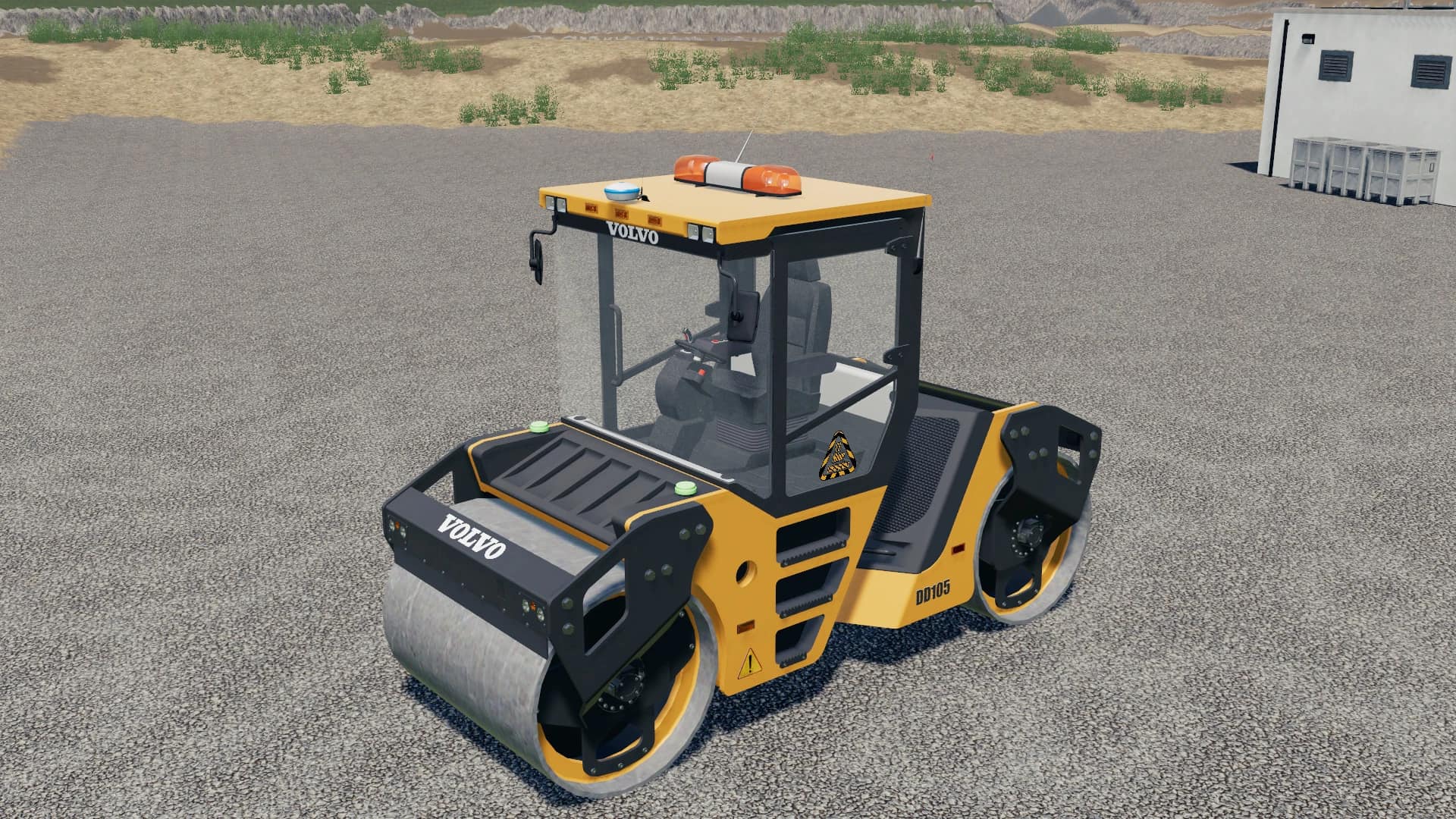 FS19 Volvo DD-105 Road Compactor v1.1 - FS 19 Forklifts / Excavators ...