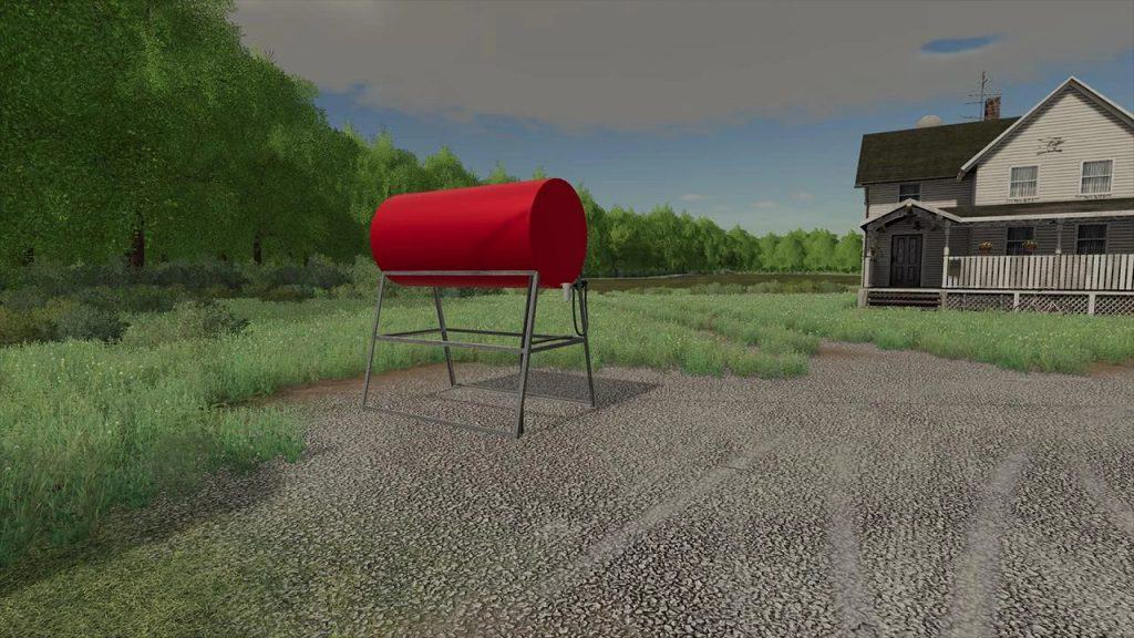 FS19 American Placeable Fuel Tank v1.0 - FS 19 Objects Mod Download