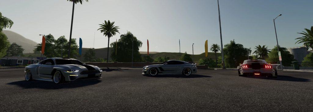 FS19 Mustang Rousch Wide Body v1.1 - FS 19 Cars Mod Download