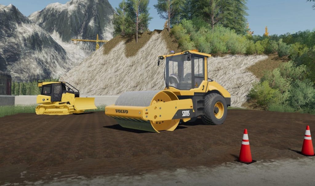 FS19 Volvo SD-115 Road Compactor v1 (1) - Farming simulator 19 / 17 ...