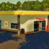 FS19 Shell Fuel Station v1.1 - FS 19 Objects Mod Download