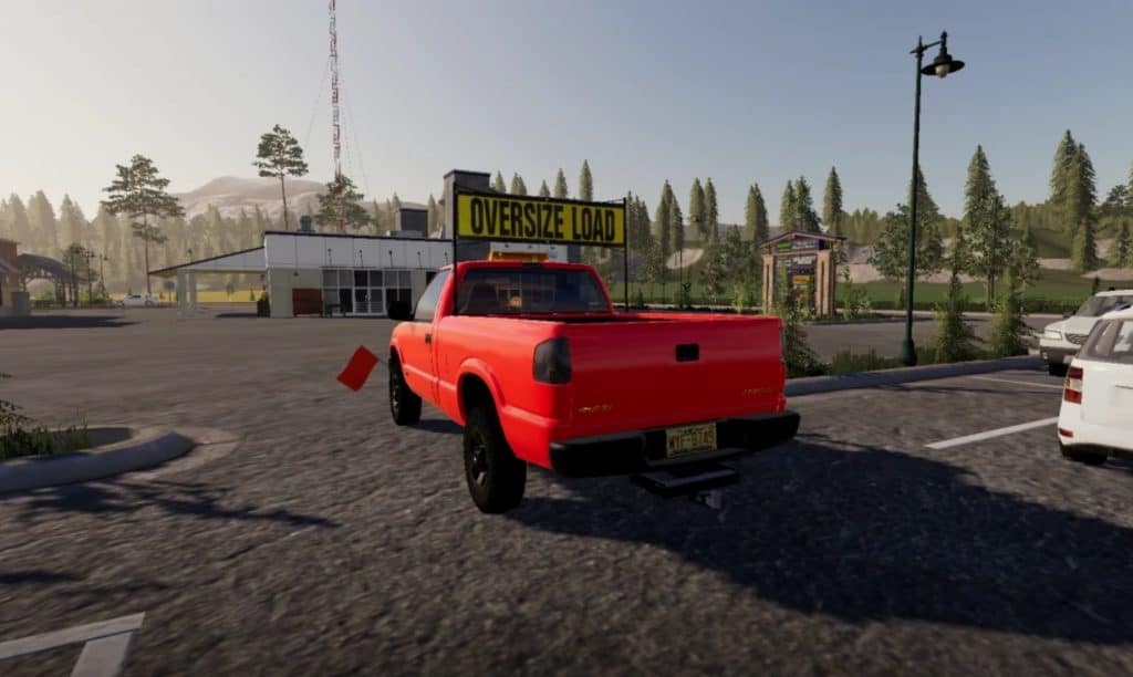 FS19 Chevy S10 Oversize Load/Pilot Car v1.0.0.0 - FS 19 Cars Mod Download