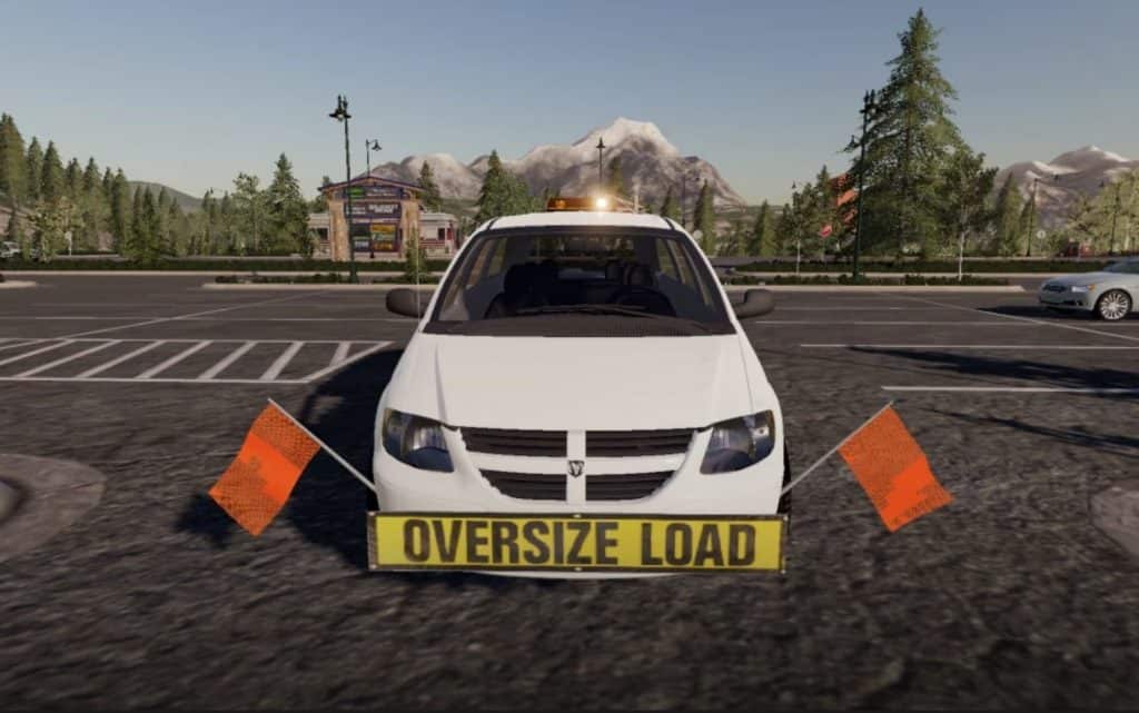 FS19 Dodge Grand Caravan Oversize LoadPilot Car v1 (1) - Farming ...