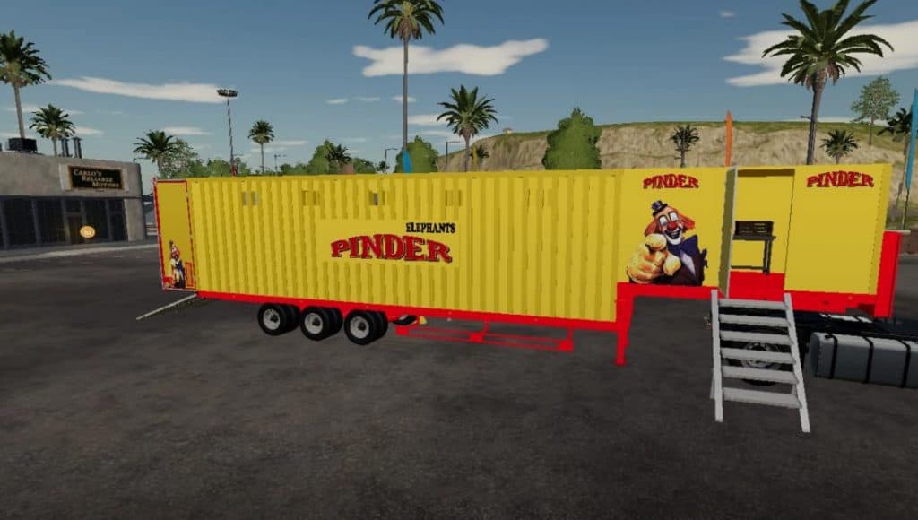 FS19 PINDER Elephant Trailer v1.0.0.0 - FS 19 Trailers Mod Download