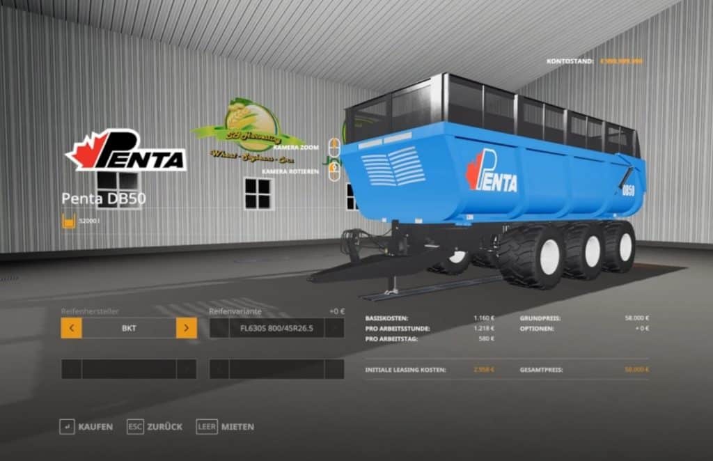 FS19 Penta DB50 v1.0.0 (2) - Farming simulator 19 / 17 / 15 Mod