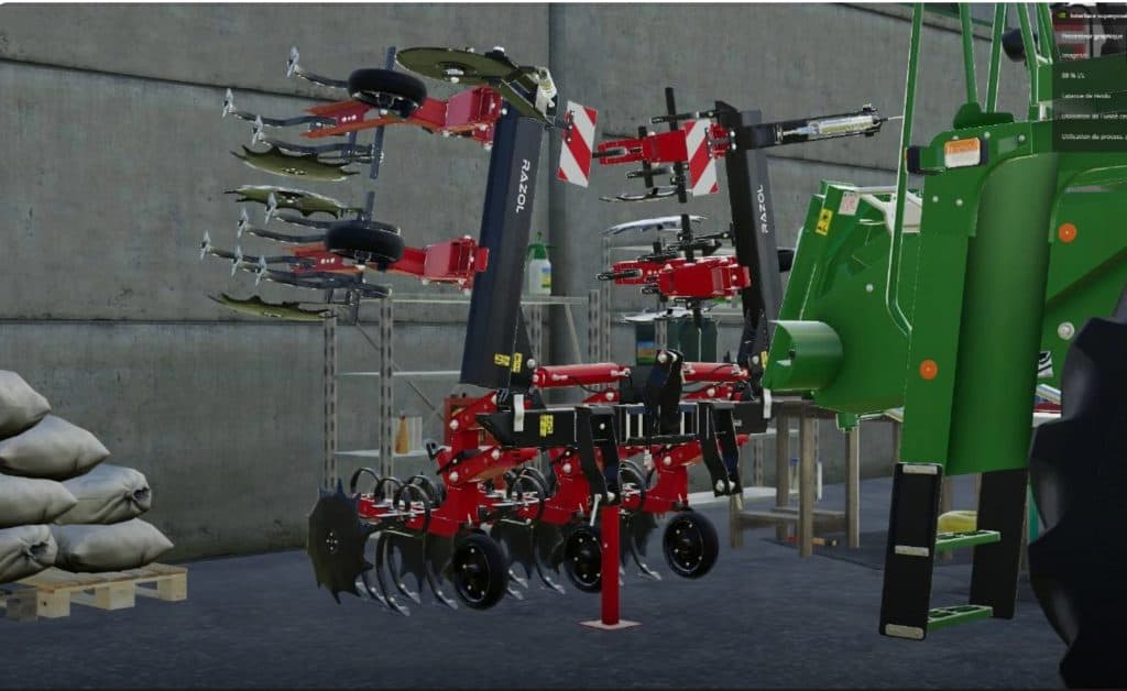 FS19 Razol Row crop cultivator 6 rows v1.0.0.0 - FS 19 Implements ...