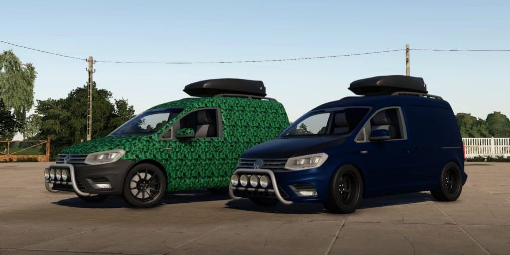 FS19 Volkswagen Caddy 2015 v1.0.0 (4) - Farming simulator 19 / 17 / 15 Mod