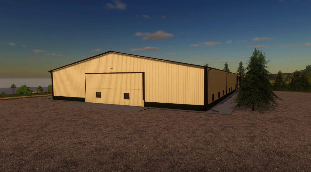 FS19 120x225 Beige Green Shop v1.0.0 (1) - Farming simulator 19 / 17 ...