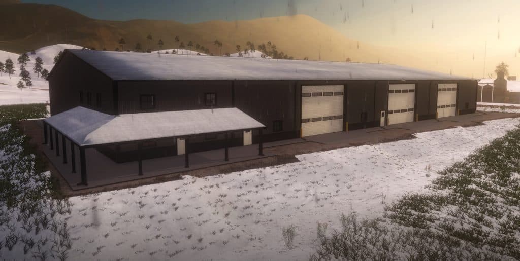 FS19 120x225 Black Grey Shop v1.0.0 (3) - Farming simulator 19 / 17 ...