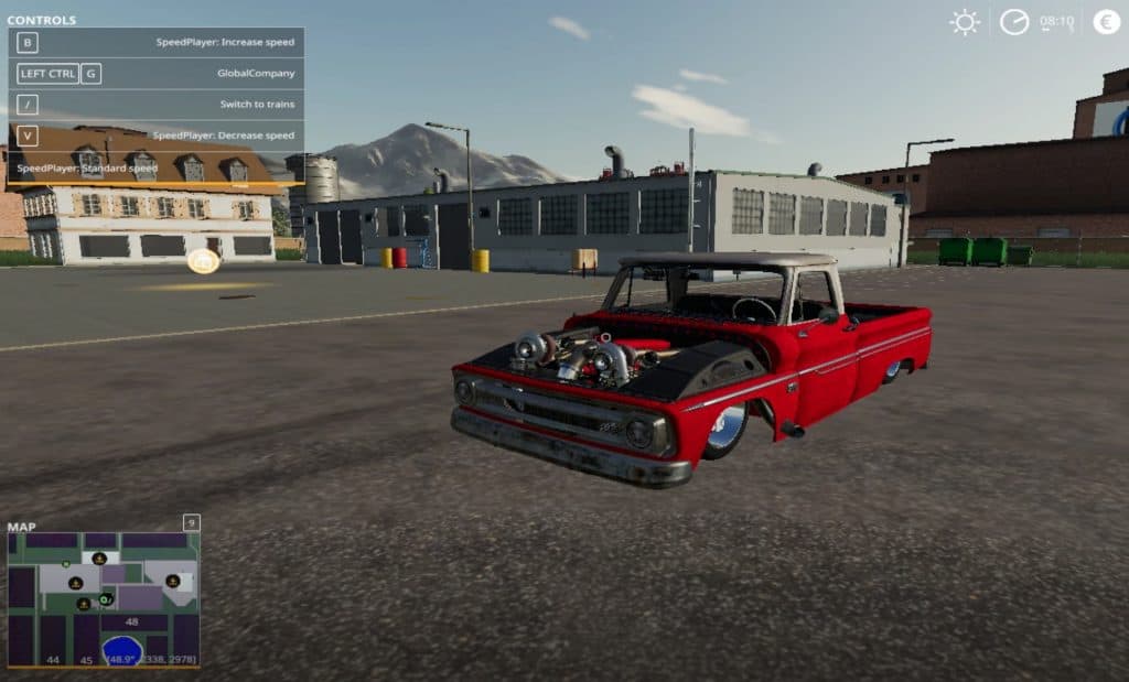 FS19 1960 chevy c10 drag truck v1.0 - FS 19 Cars Mod Download