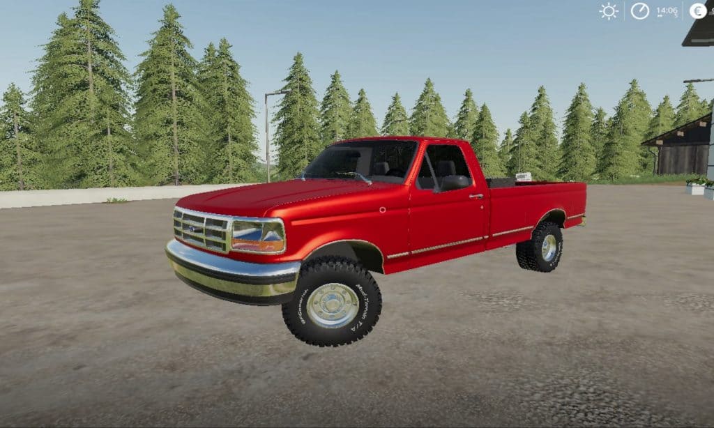 FS19 1995 FORD F150 v1.0.0.1 - FS 19 Cars Mod Download