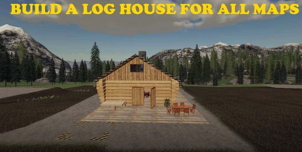 FS19 Building Log House All Maps v1.0.0.0 - Farming simulator 19 / 17 ...