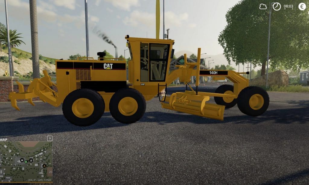 FS19 Caterpillar 140H v1.0.0 (2) - Farming simulator 19 / 17 / 15 Mod