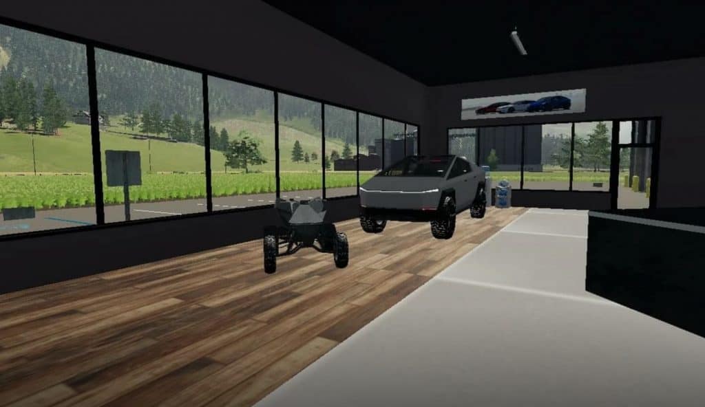 FS19 Tesla Showroom v1.0.0.0 - FS 19 Objects Mod Download