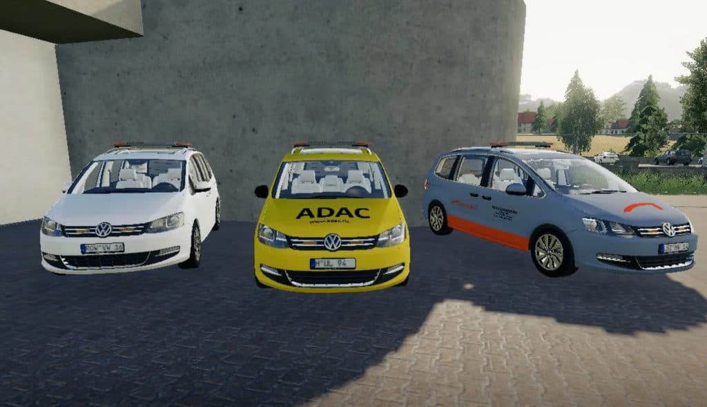 FS19 VW Sharan 2016 Abschleppdienst v1.0 - FS 19 Cars Mod Download