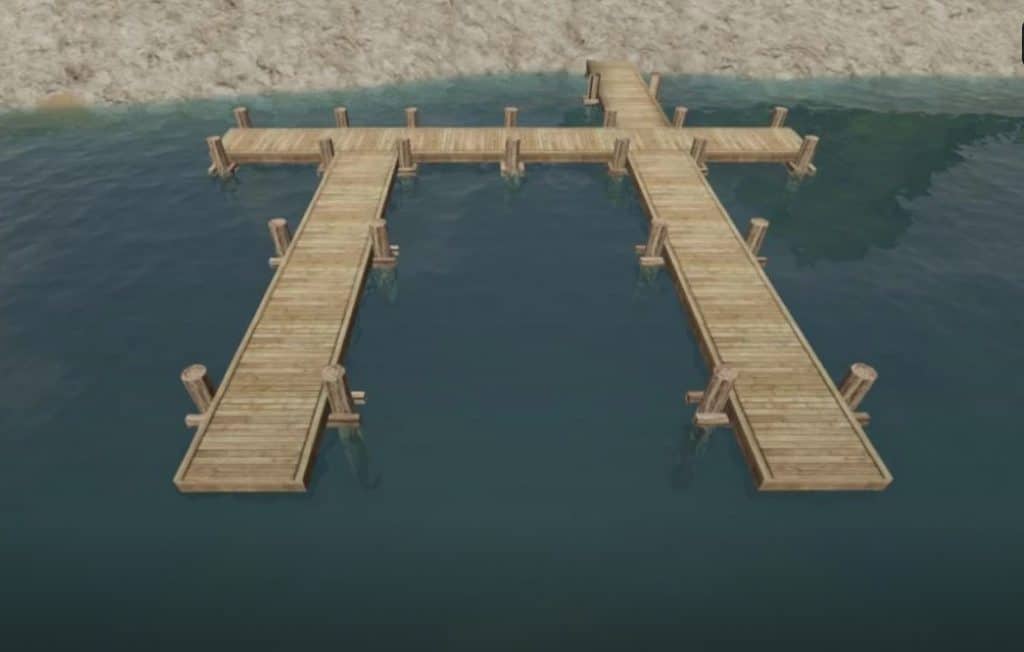 FS19 Boat Docks (Wood and White) v1.0.0 (1) - Farming simulator 19 / 17 ...