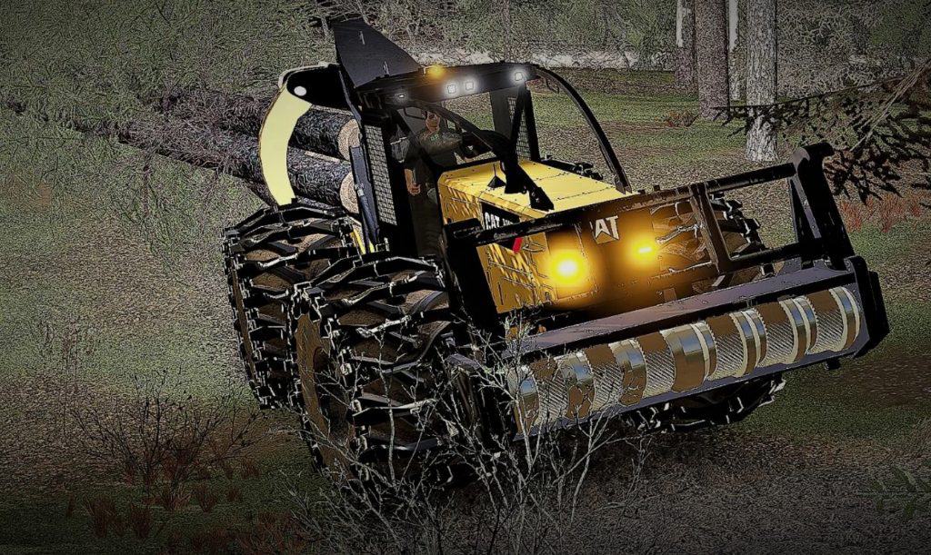 FS19 CAT 535D v1.0.1.0 - FS 19 Forestry Mod Download