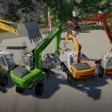 FS19 LIEBHERR 909 Pack v1.0.1 - FS 19 Forklifts / Excavators Mod Download