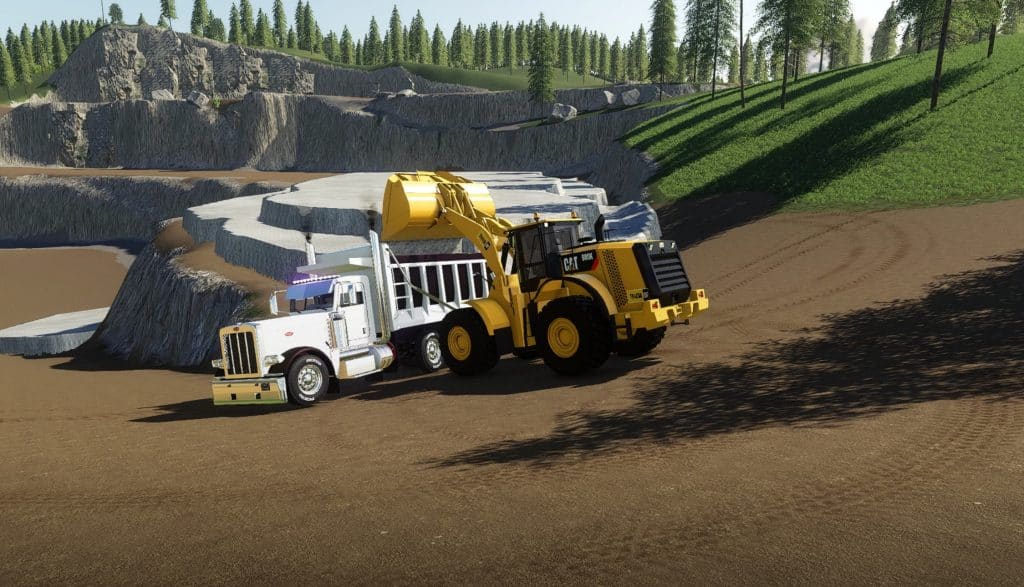 FS19 Peterbilt 379 dump truck v1.0.0 (3) - Farming simulator 19 / 17 / 15 Mod