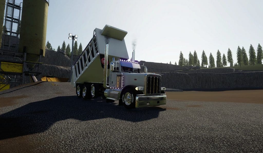 FS19 Peterbilt 379 dump truck v1.0.0 (6) - Farming simulator 19 / 17 ...
