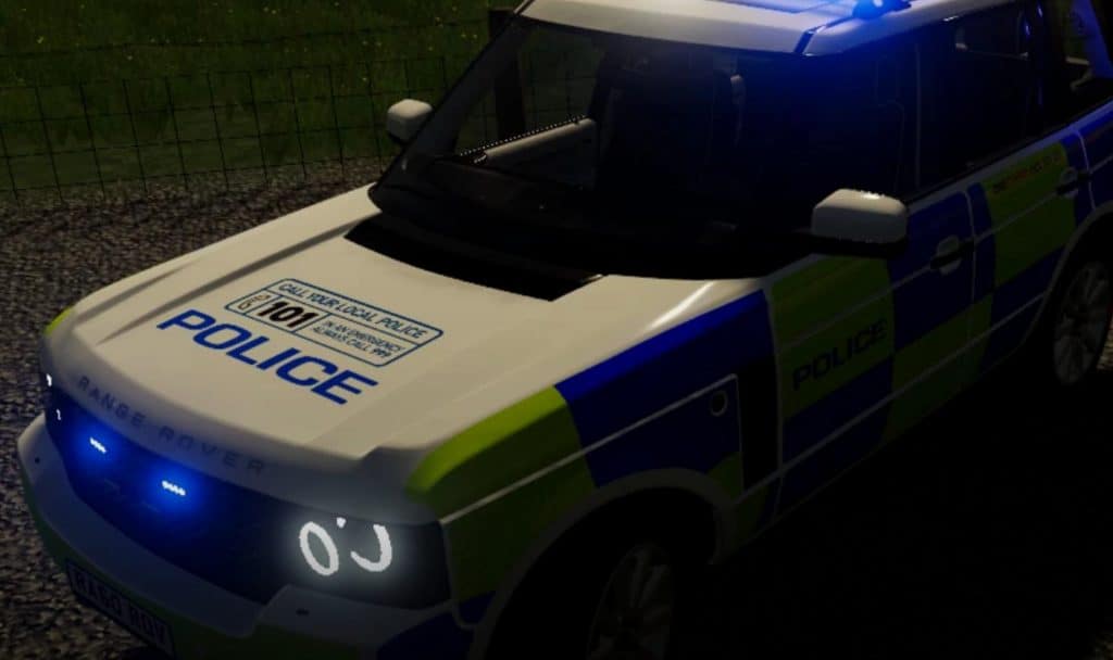 FS19 UK Police Range Rover v1.0.0 (3) - Farming simulator 19 / 17 / 15 Mod