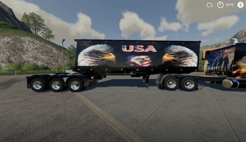 FS19 USA Trailers v1.0.0.0 - FS 19 Trailers Mod Download