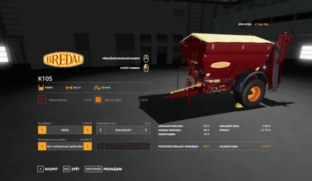 FS19 Bredal K105 XXL v1.0.0.0 - FS 19 Implements & Tools Mod Download