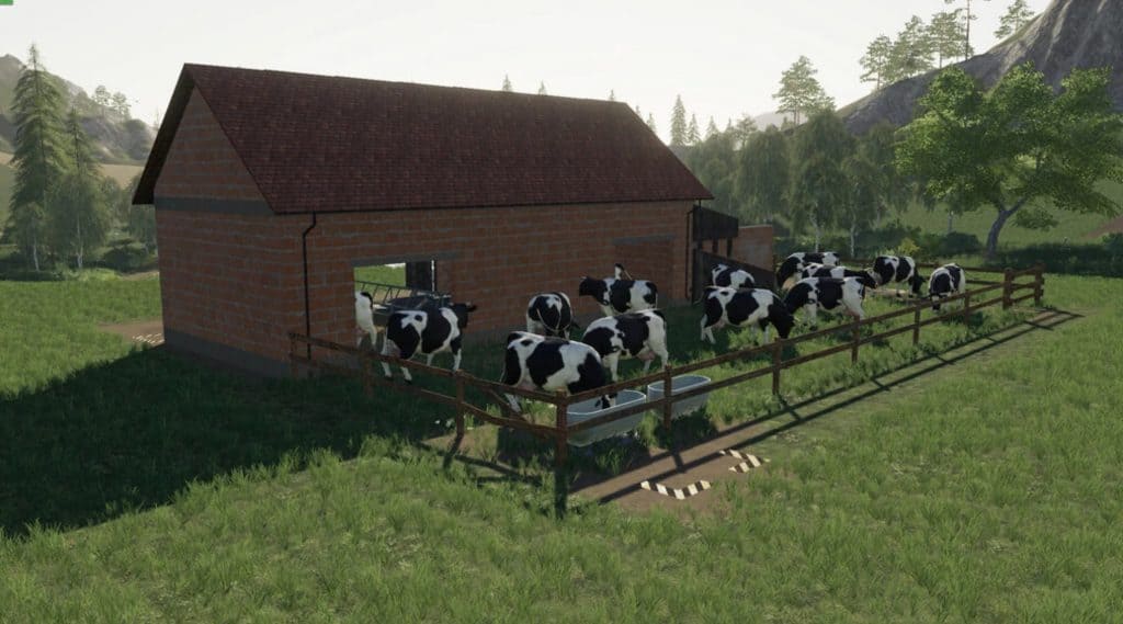 FS19 Cow Barn 30x18 v1.0.0 (4) - Farming simulator 19 / 17 / 15 Mod
